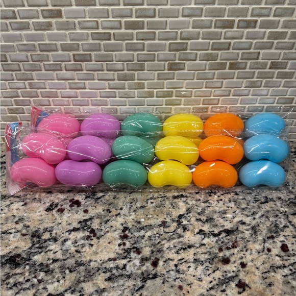 Holiday | Jellybean Shaped Fillable Easter Eggs 24 Count Plastic New ...
